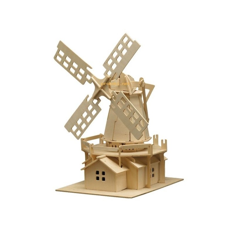 WOOD CONSTRUCTION KIT-WINDMILL